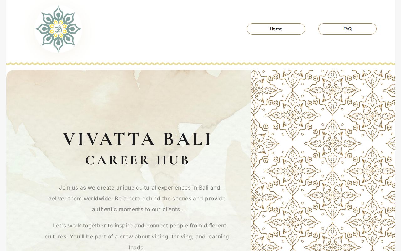 Vivatta Bali - Career Hub